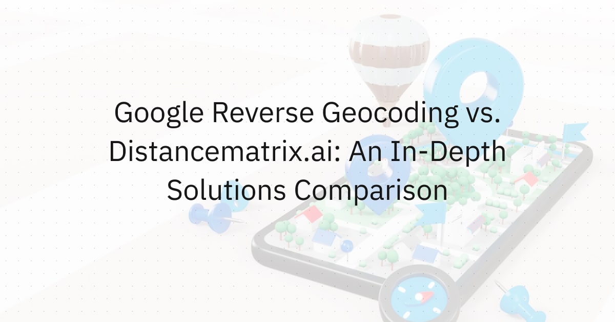 La geocodificación inversa de Google frente a la API de geocodificación inversa de ...